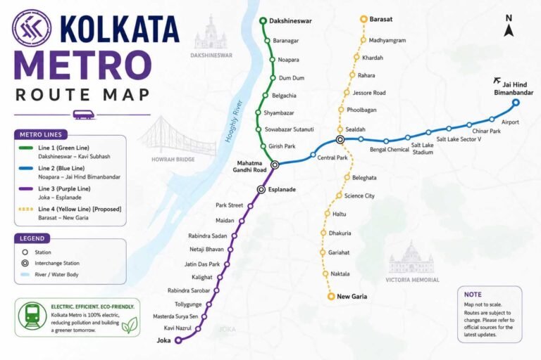 Kolkata Metro Rail 2026: Complete Guide with Routes, Stations ...